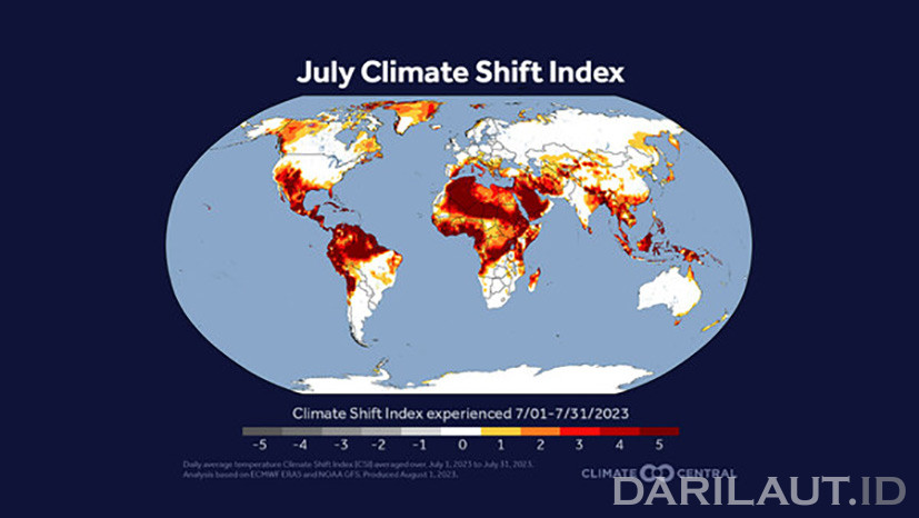 Juli 2023 Lebih Dari 6,5 Miliar Orang Terpapar Panas Akibat Perubahan Iklim - Dari Laut